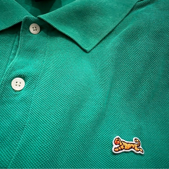Le Tigre | Shirts | Retro Vtg Le Tigre The Classic Grunge Polo Shirt Xl Green 8s 90s | Poshmark